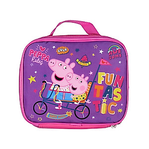 Peppa Pig School Travel Backpack Set For Girls With Detachable Insulated Lunch Box
