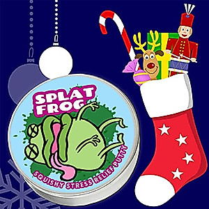 Splat Frog Putty Prank Gift - Funny Stress Toy for Boys and Girls - Chameleon Green Therapy Dough Stocking Stuffers, Easter Basket Fillers