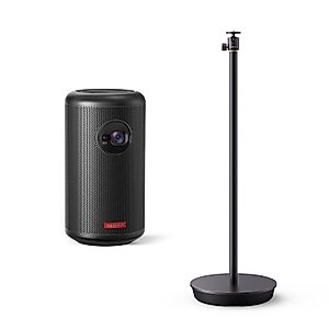 Anker NEBULA Capsule Max, Pint-Sized Wi-Fi Mini Projector with Anker Nebula Projector Lightweight and Adjustable 3-ft Floor Stand