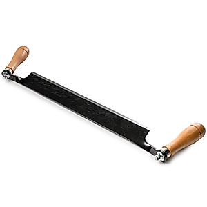 Biltek 13" Straight Draw Shave Tool Knife - Bark Peeler, Drawknife, Drawing Knife, Draw Shave, Shaving Knife