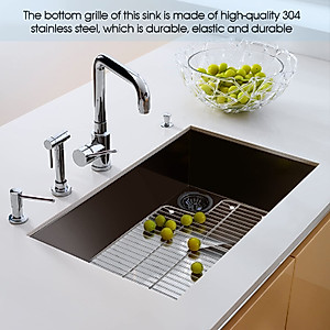 K-6449-ST Sink Protector for Kohler/Whitehaven Sink Racks K-5826 and K-5827 Sinks, (Stainless Steel)