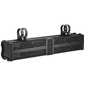 Rockville XBAR-24 24" ATV/UTV Soundbar Bluetooth Speaker System w LED + Wire Kit, Black