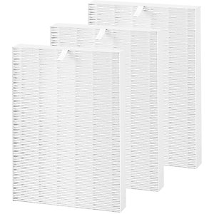 114190 True HEPA Replacement Filters B Compatible with Winix 9500 U300 P300 WAC9000 WAC9500 WAC5000 WAC5000b WAC5300 WAC6300 WAC5500 Air Cleaner Purifiers, Compared to Winix Filter B 114190, 3 Pack