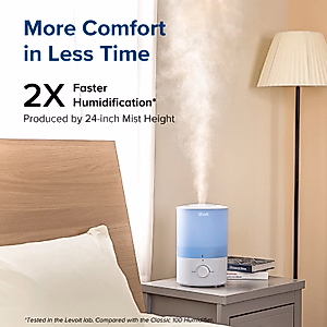 LEVOIT Humidifiers for Bedroom Large Room Home, (6L) & Dual 150 Humidifiers for Bedroom Large Room