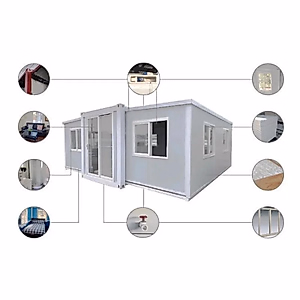 Mobile Home 3 Bedroom Foldable Flat Pack Prefab Modern 20ft 40ft Expandable Container House