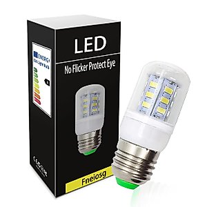 Fneiosg E26 LED Refrigerator Light Bulb 3.5W, 40W Equivalent, Daylight White 6000K 500LM, 25,000 Hour Lifetime, Non-Dimmable Energy Saving ac 100 265v frigidaire Light Bulb Replacement,1-Pack