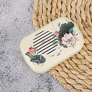 Zerodis Mini Buddha Music Player Machine Buddhist Chanting Player Praying Song with 22 Buddhist Songs(Jujube Red)(Milky White)