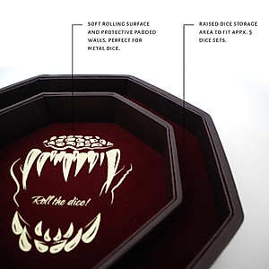 Mythcarvers Dice Tray Flame Red
