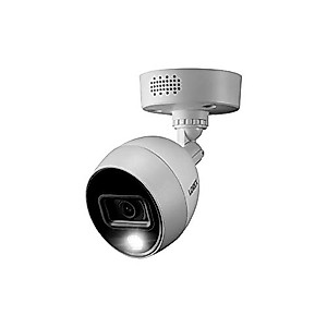 Lorex 4K Indoor/Outdoor Ultra HD Motion Detected Wired Security Surveillance Add-On Bullet Camera - with IR Night Vision and Long Range