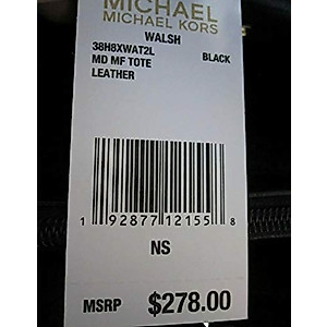 Michael Kors Walsh Medium Multifunction (MF) Saffiano Leather Tote - Black