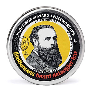 Professor Fuzzworthy's Charcoal Shampoo Bar & Conditioner Bar Grooming Kit for Men - 100% Natural Zero Waste Beard Care | Long Lasting Shampoo = 3 Liquid Shampoo Bottles