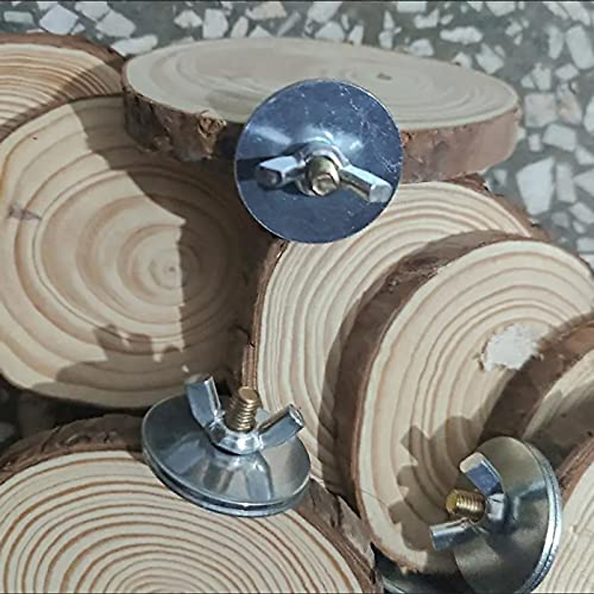 M-TOP Screw and Nuts for Building Bird Perch Stand, Hamster Platform, Chinchilla Wooden House, Small Animal Playground-Connecting and Fixing to Pet Cage(10 Packs)