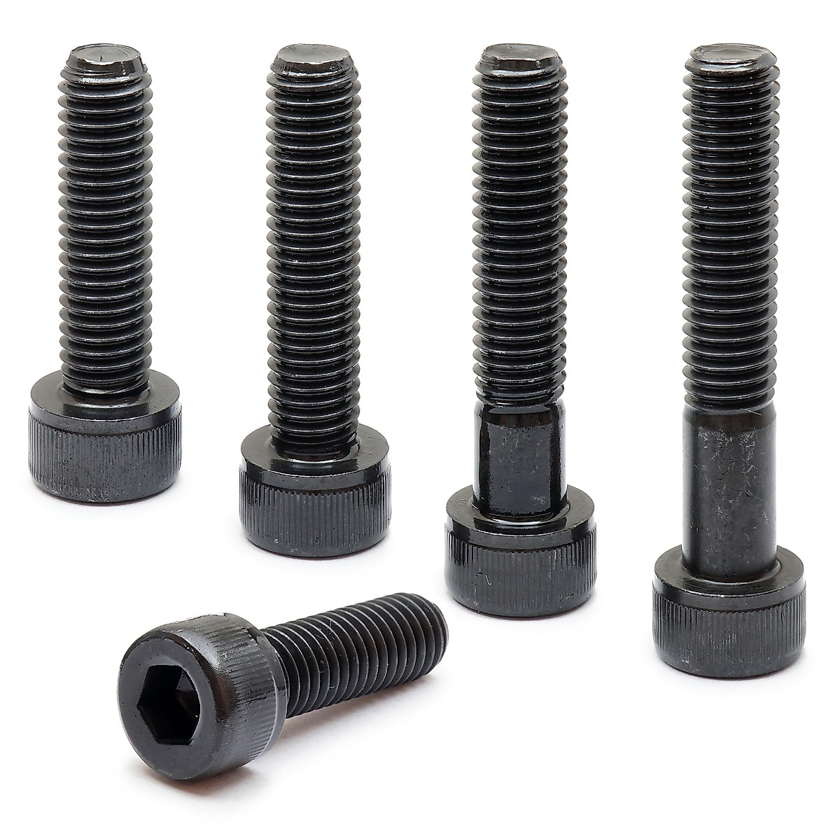 MonsterBolts - #4-40 x 3/8" Socket Head Screws, ASTM A574, Alloy Steel, Black Oxide, 10 Pack