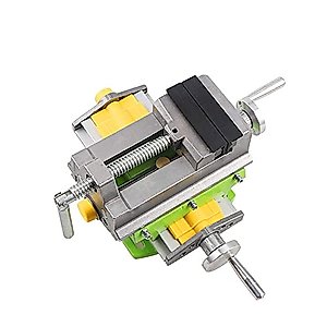 3" Cross Slide Drill Press Vise Compound Bench Table Bench Top WoodWorking Clarmp Vise Fixture Cross Slide Table 2 Axis Adjustive for Mini Drill Milling Machine (6368mf)