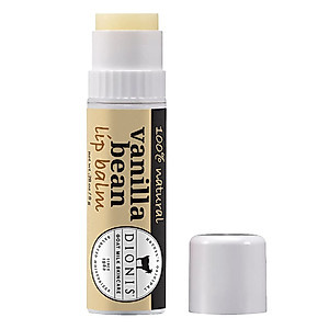Dionis - Goat Milk Skincare Vanilla Bean Scented Lip Balm (0.28 oz) - Set of 3 - Made in the USA - Cruelty-free and Paraben-free