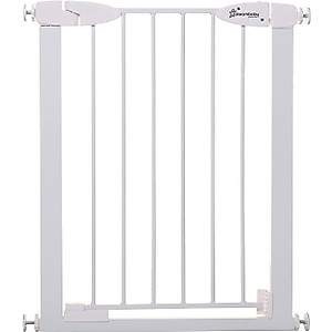 Dreambaby Boston Magnetic Auto Close Baby Gate - Indoor Safety Gates - Fits Opening from 24.25-26.5inch Wide & 29inch Tall - with Smart Stay Open Feature - White