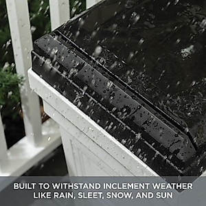 Step2 Atherton Large Garbage Container, Indoor/Outdoor Durable & Stylish Trash Can with Lid, Weather-Resistant, Classic White