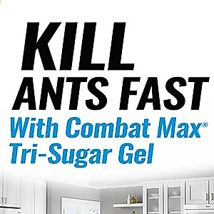 Combat Max Ant Killing Gel Bait Station, Indoor and Outdoor Use, 4 Count