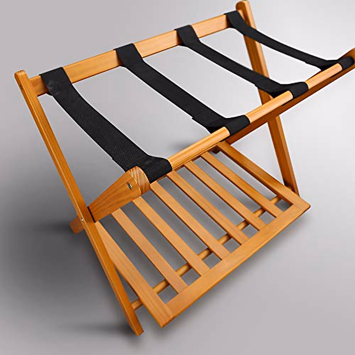 Casual Home Luggage Rack, Honey Oak (New)