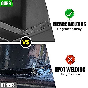 KAIRAY RV Bumper Hitch Receiver 2 inch Adapter Receiver Openning for 4-4.5'' Beams, Trailer Rear Bumper for Camper Bike Racks Cargo Carriers