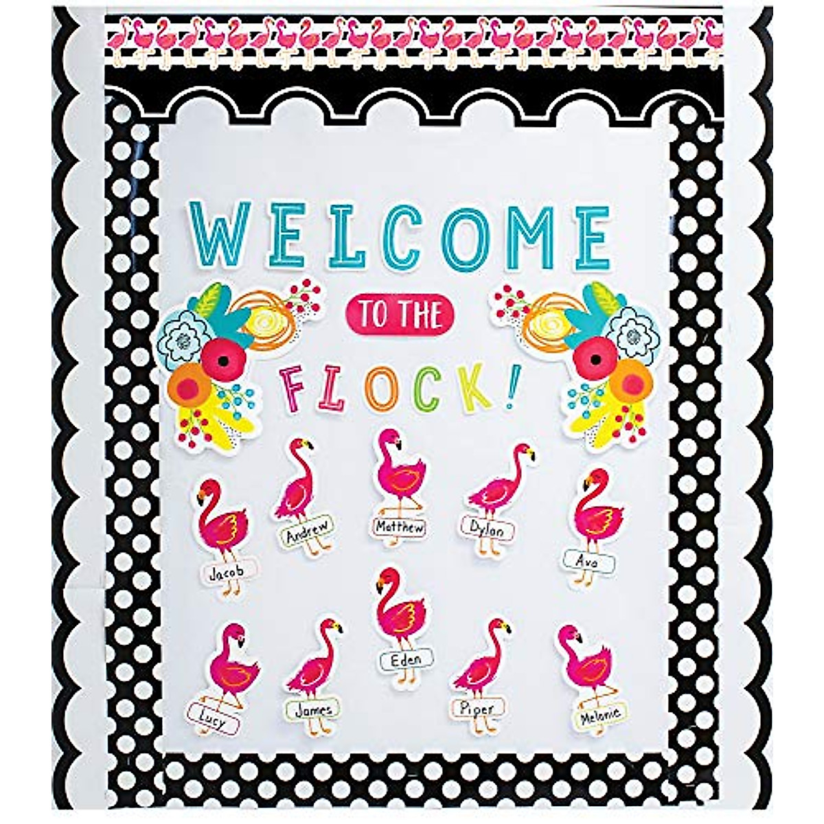 Schoolgirl Style - Simply Stylish Tropical | Welcome to the Flock Bulletin Board Set, 54 Pieces