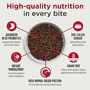 Nulo Freestyle Adult Trim Formula Grain-Free Weight Management Dry Kibble Dog Food With Healthy Digestive Aid BC30 Probiotic and L-Carnitine, Cod & Lentils, 6 Pound Bag