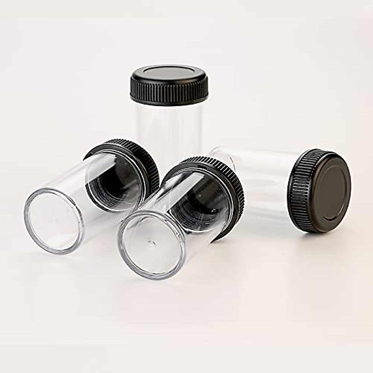 RADHAX Microscope Kit 4pcs Microscope Objective Lenses Lens Protective Case with Thread Microscope Lens Adapters