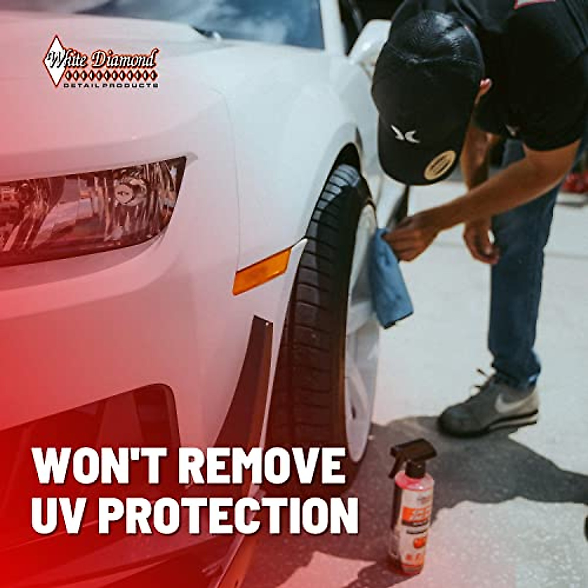 Schultz Laboratories White Diamond Cherry Scented Quick Detail Spray, 16 oz All Purpose Spray Cleaner, Safe for Interior & Exterior Use