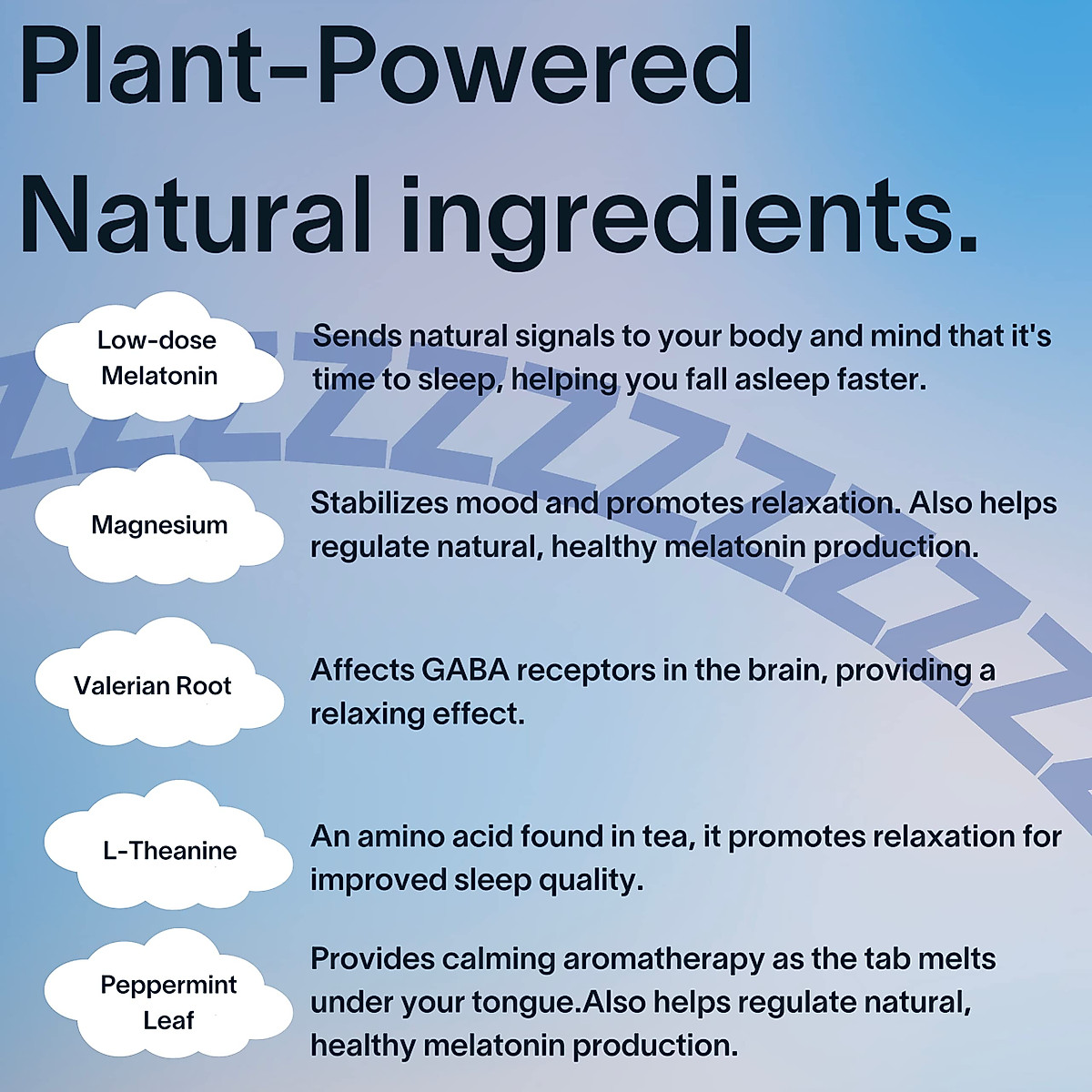 Sandland Fall Asleep Plus Melatonin, Natural Daily Sleep Supplement, 30 Dissolving Tablets, 3mg Melatonin, Magnesium, Valerian Root, L-Theanine, Peppermint Leaf, Made in The USA