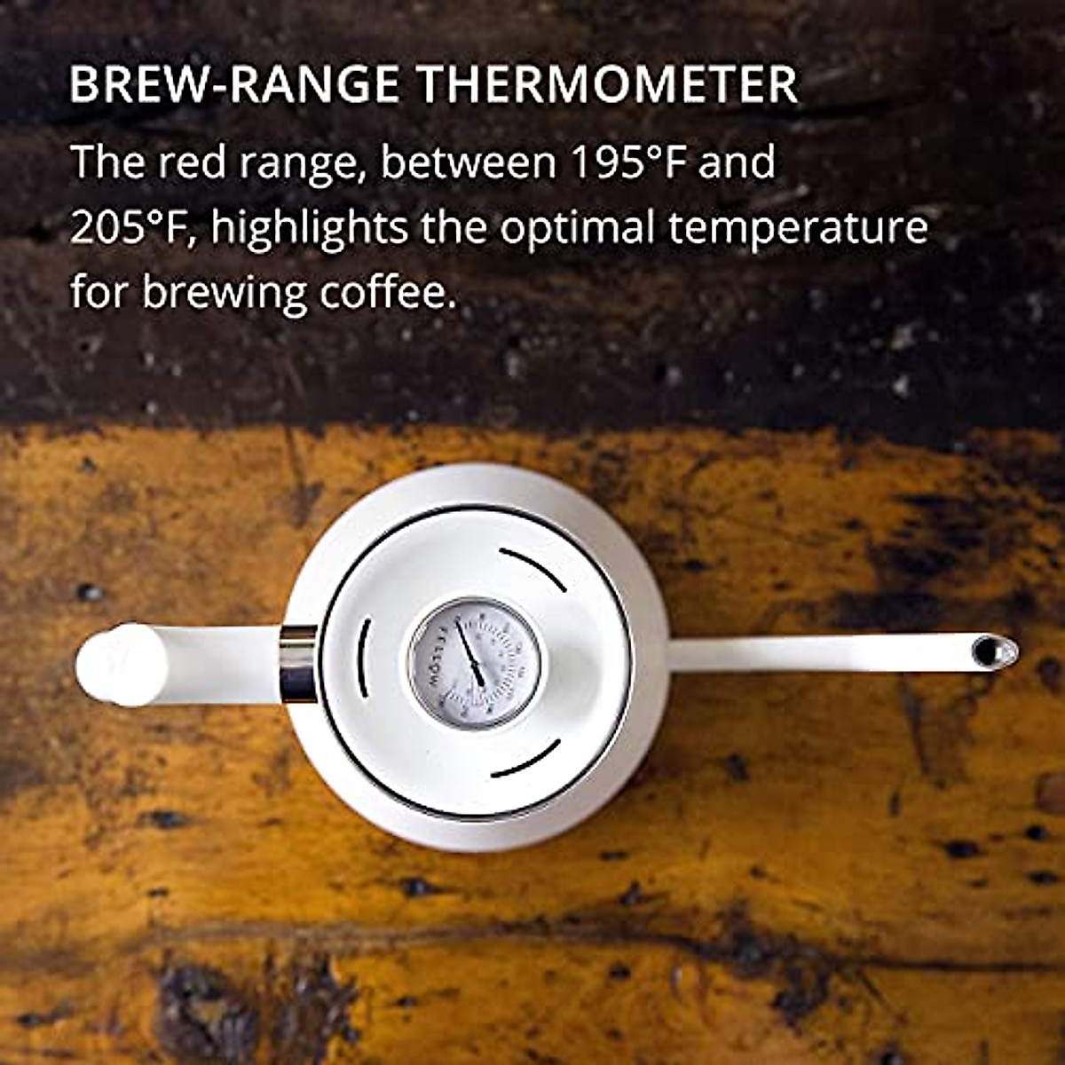 Fellow Stagg Stovetop Pour-Over Coffee and Tea Kettle - Gooseneck Teapot with Precision Pour Spout, Built-In Thermometer, Matte Black, 1 Liter