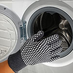 BBQ Grill Glove, Pot Holder Oven Mitts (1PCS) Heat Resistant Cooking Glove, Fireproof Resistant Designed Oven Glove for Welding, Barbecue