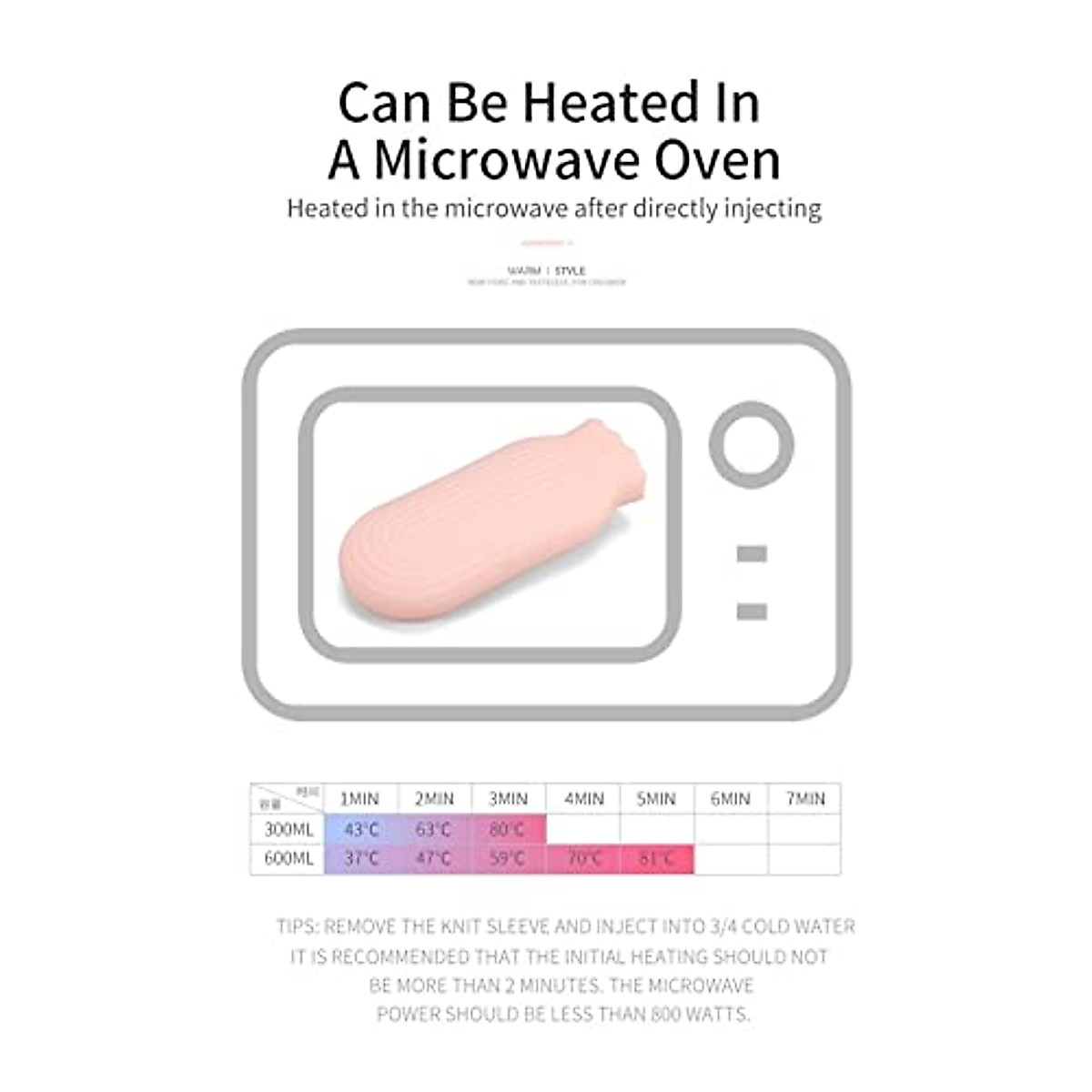 PSBYW Silicone Hot Water Bottle Hand Warmer Stomach Warmer Hot Water Bottle Heating Refrigerated Ice Pack Can Be Used to Warm Women's Palace Hands (Color : 6)