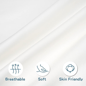 Organic Cotton Toddler Pillowcase 2 Pack, 14 x 20 Travel Pillow Case Cover for Babies, Kids, Boys and Girls, Soft and Breathable Small Pillow Cases with Envelope Closure, Ivory