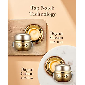 SOORYEHAN BOYUN CREAM SKINCARE GIFT SET - Korean Skincare Gift Set, Luxury High-end Skin Toner, Emulsion Lotion, Cleansing Foam, Whole Red Ginseng, Boyun Cream Set (155ml / 5.24 Fl Oz) by LG BEAUTY