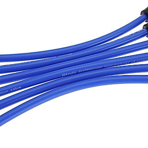 TONRYCUE Spark Plug Wire Replace 18-28086 for Sierra Marine Mercury V6 EFI DFI DTS, Pack of 6, Blue