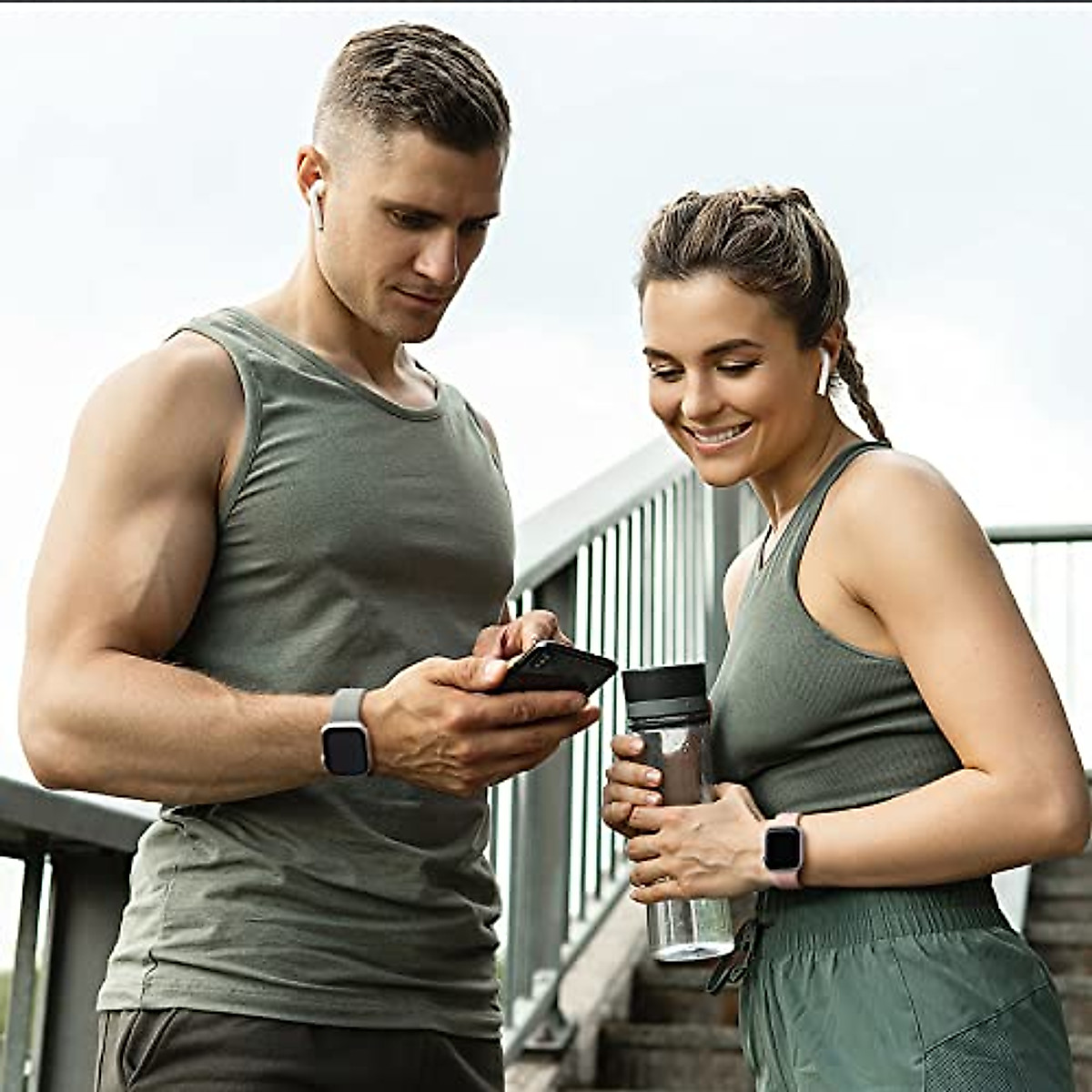 GEAK 15 Pack Compatible with Apple Watch Bands 40mm 38mm 44mm 42mm 41mm 45mm 49mm for Women,Soft Silicone Sport Apple Watch Band Replacement Strap Compatible for iWatch Series 8 7 6 5 4 3 2 1 SE Ultra