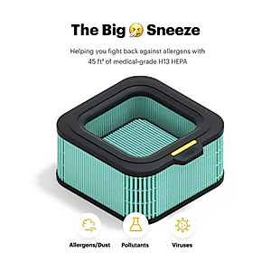 Mila Air Replacement Filter: The Big Sneeze (H13 HEPA), Filters for Smoke, Allergens, Dust, Pollution & Pet Dander, 920 sq ft Coverage