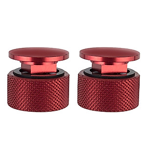 3mirrors Welding Hood (Pipeliner) Helmet Fasteners Red Headgear Replacement Parts Accessories Screws Flip Hood Aluminum - Anodized w/Silicone Washer Non-Slip 1 Pair
