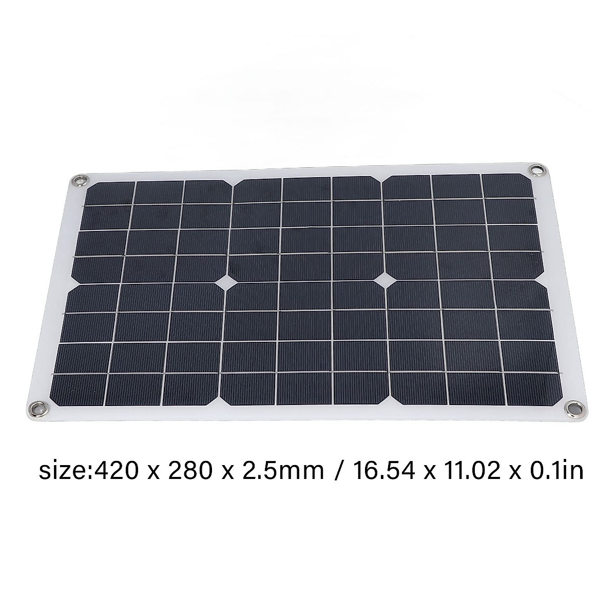 Solar Charger Board 20W Power Solar Panel Flexible Waterproof Battery Charger for Outdoor Vehicles Fishing Boats Houses