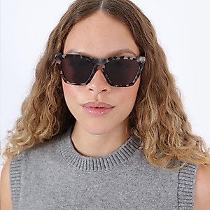 Illesteva Sunglasses Lisbon - White Tortoise/Grey