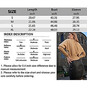 ZAFUL Women's Crop Sweater V Neck Long Sleeve Button Knit Cropped Ribbed Drawstring V Backless Pullover Jumper A-White