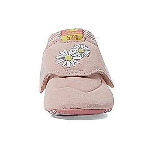 New Balance Kid's 574 V1 Crib Hook & Loop Sneaker, Pink Haze/Natural Pink, 3 Infant