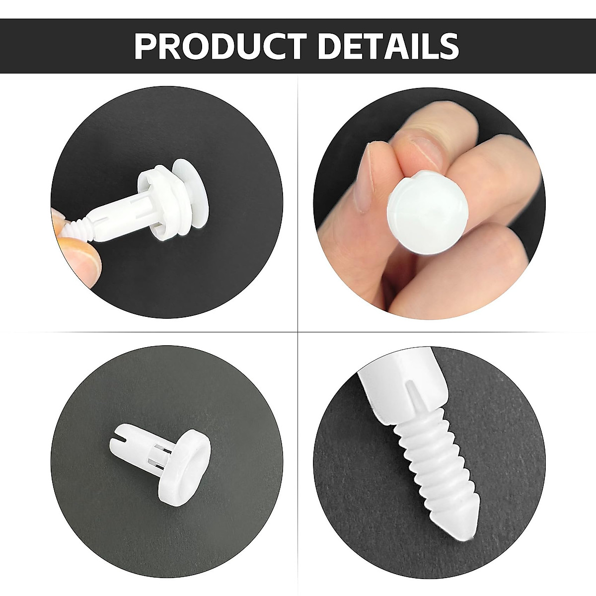 NTNEV 50 Pcs Automotive Door Panel Retainer Clip, Replacement for GM 15960325, Compatible with GMC Truck Chevrolet Cadillac