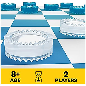 Spin Master Games Pack & Go Chess & Checkers Board Game from Spin Master Games Portable 2-Player Games Chess Board Chess Set for Adults and Kids Ages 8 and up