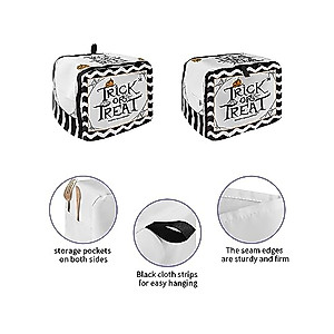 Toaster Dust Cover 2 Slice, Halloween Pumpkin Cobweb Black Ripple Bread Maker Cover Toasters Covers for Fingerprint Protector Washable Kitchen Small Appliance Cover 12x11x8in