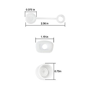 Straw Cover Spill Stopper Compatible with Stanley Cup 40 oz 30 oz Quencher H1.0, 2 Silicone Straw Cover Cap, 4 Leak Sproof Stopper for Stanley Tumbler Accessories