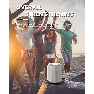 NOTABRICK Bluetooth Speakers,Portable Wireless Speaker with 15W Stereo Sound, IPX6 Waterproof Shower Speaker, Dual Pairs, Portable Speaker for Party Beach Camping