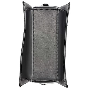 Calvin Klein Hazel Top Zip Organizational Crossbody, Black/Silver