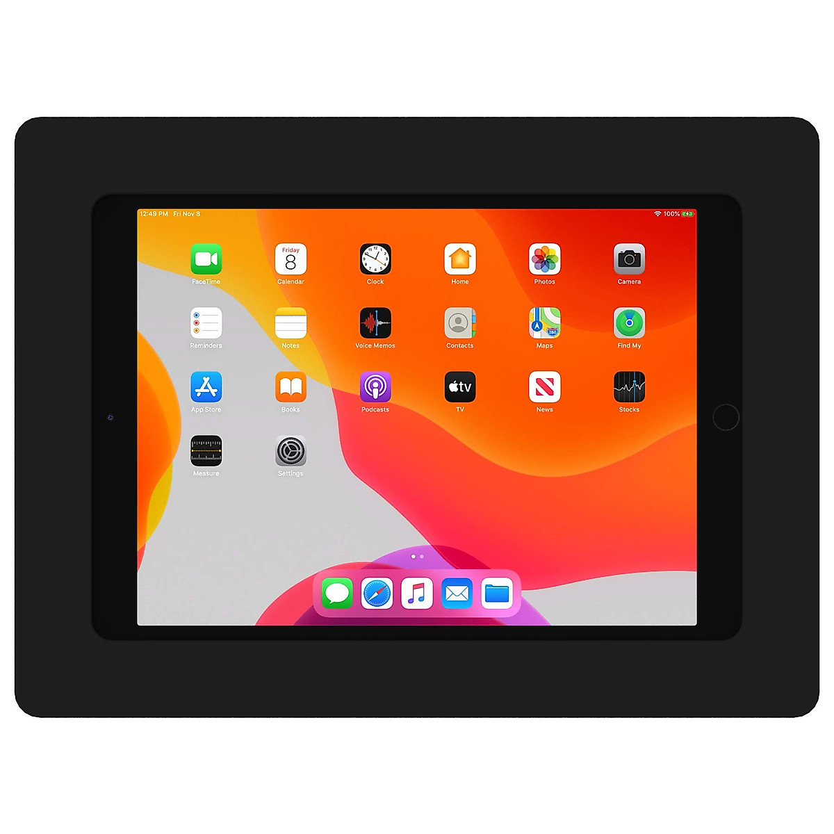 VidaMount Black On-Wall Tablet Mount Compatible with iPad 10.2" (7th, 8th & 9th Gen)
