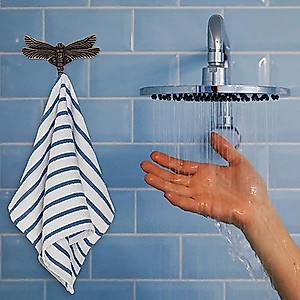 ABOOFAN Dragonfly Clothes Hook Decorative Hooks for Hanging Things Bathroom Towel Hooks for Wall Dragonfly Shape Hook Wall Hook for Kitchen Decorative Wall Hook Wall Hanging Hooks Key Hook